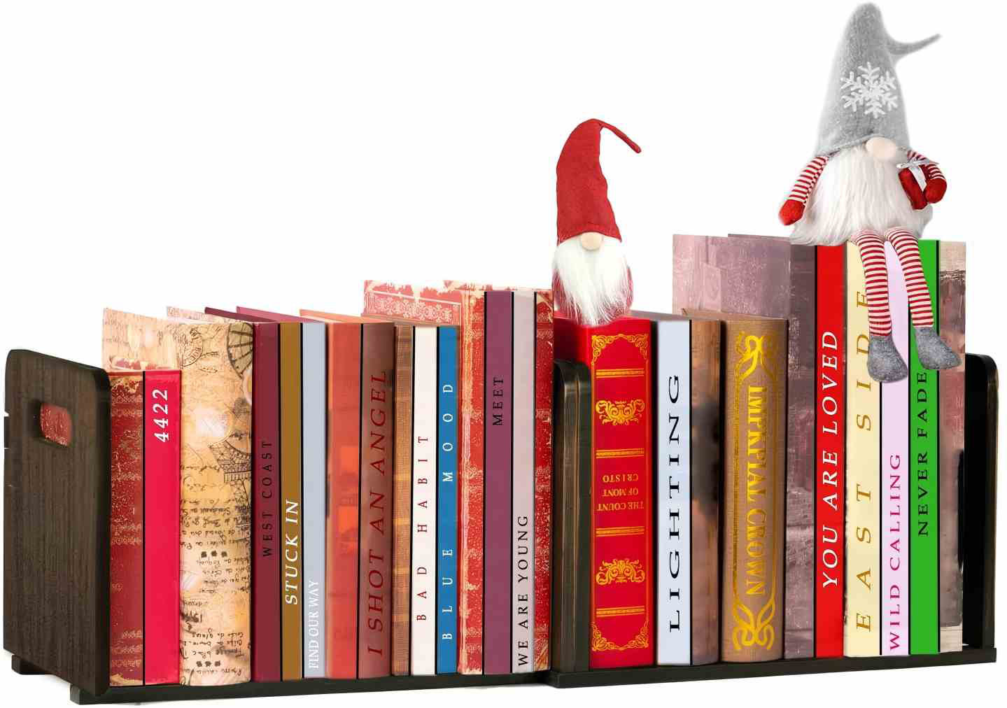 George Oliver Desktop Bookshelf Expandable Desktop Organizer Counter ...