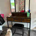 Mercury Row Hans Dressing Table Set with Mirror & Reviews | Wayfair.co.uk