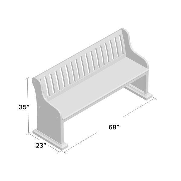 Alcott Hill® Bravoramos Wood Bench & Reviews | Wayfair