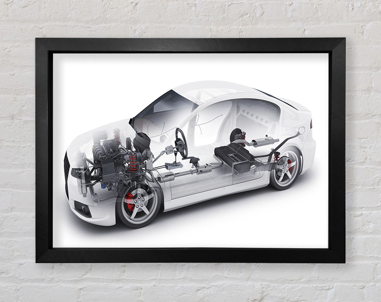 Bright Star Inside Of A Car Diafram - Single Picture Frame Art Prints ...
