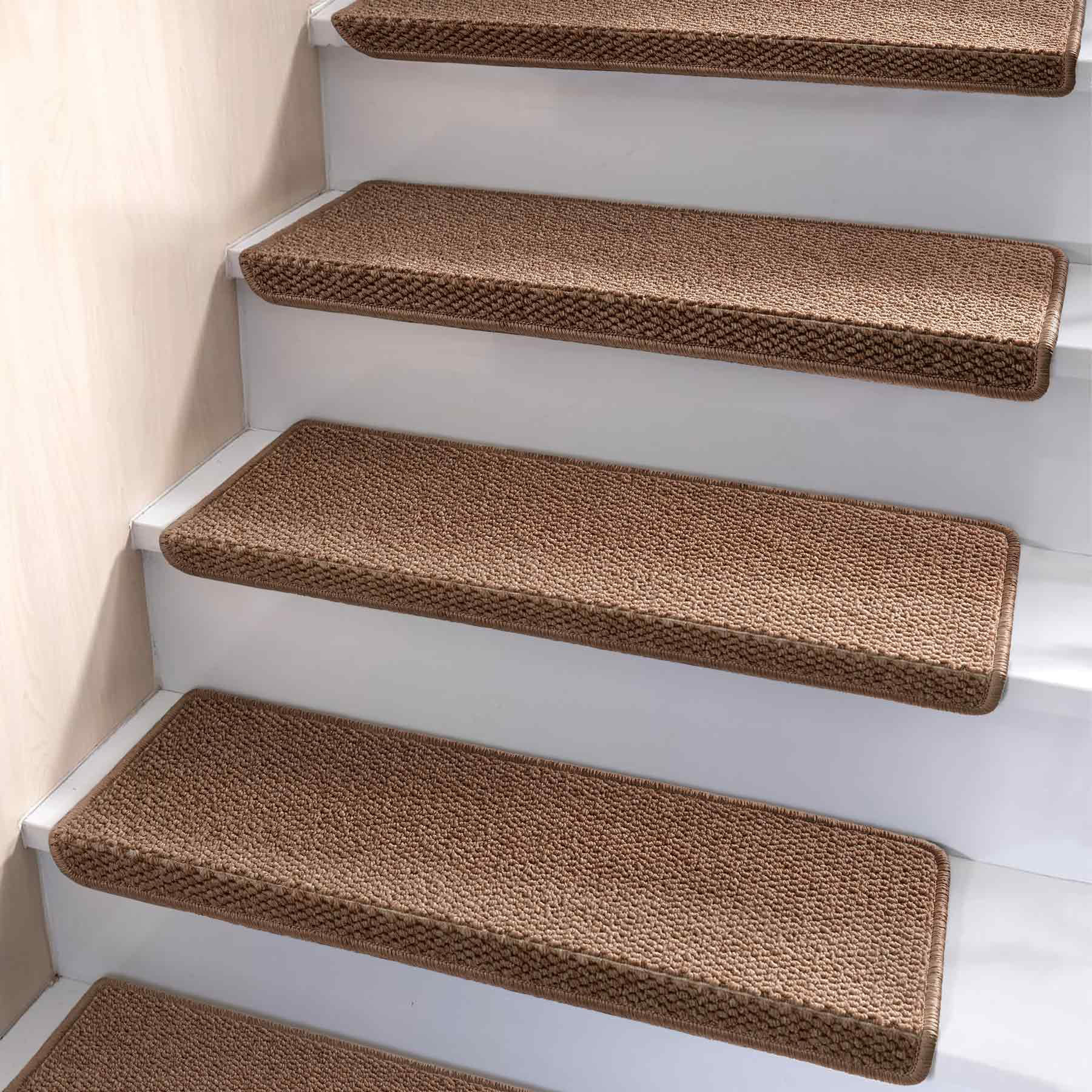 Hokku Designs Bullnose Carpet Stair Treads, Non Slip Stair Treads For ...