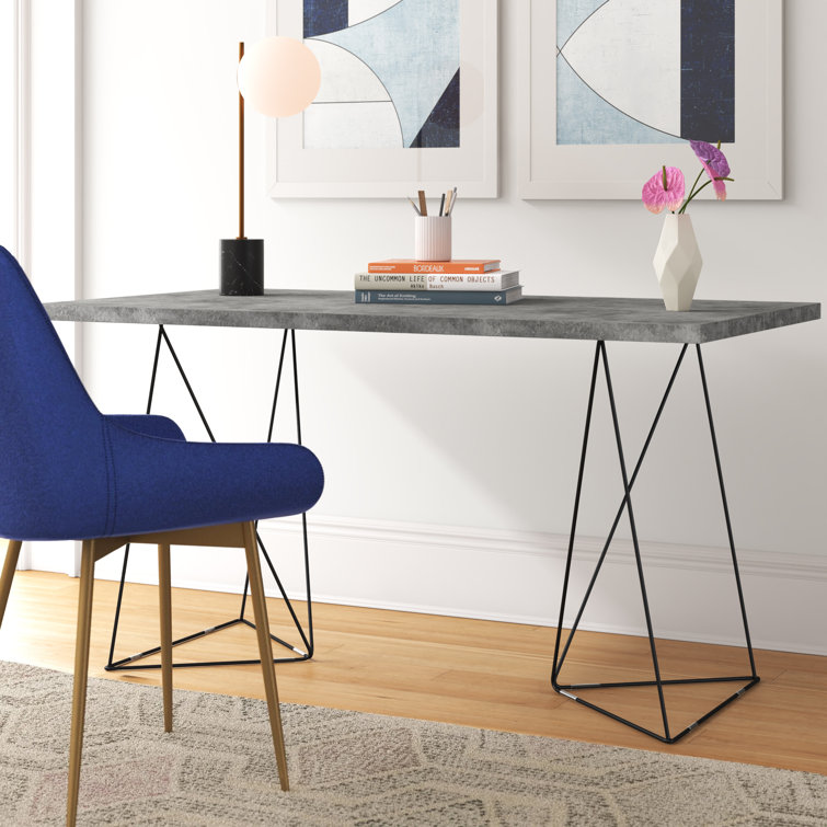 Hashtag Home Cuyuna Metal Base Writing Desk & Reviews | Wayfair.co.uk