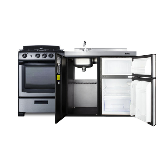 Summit Appliance 63" Wide All-In-One Kitchenette With Gas Range | Wayfair