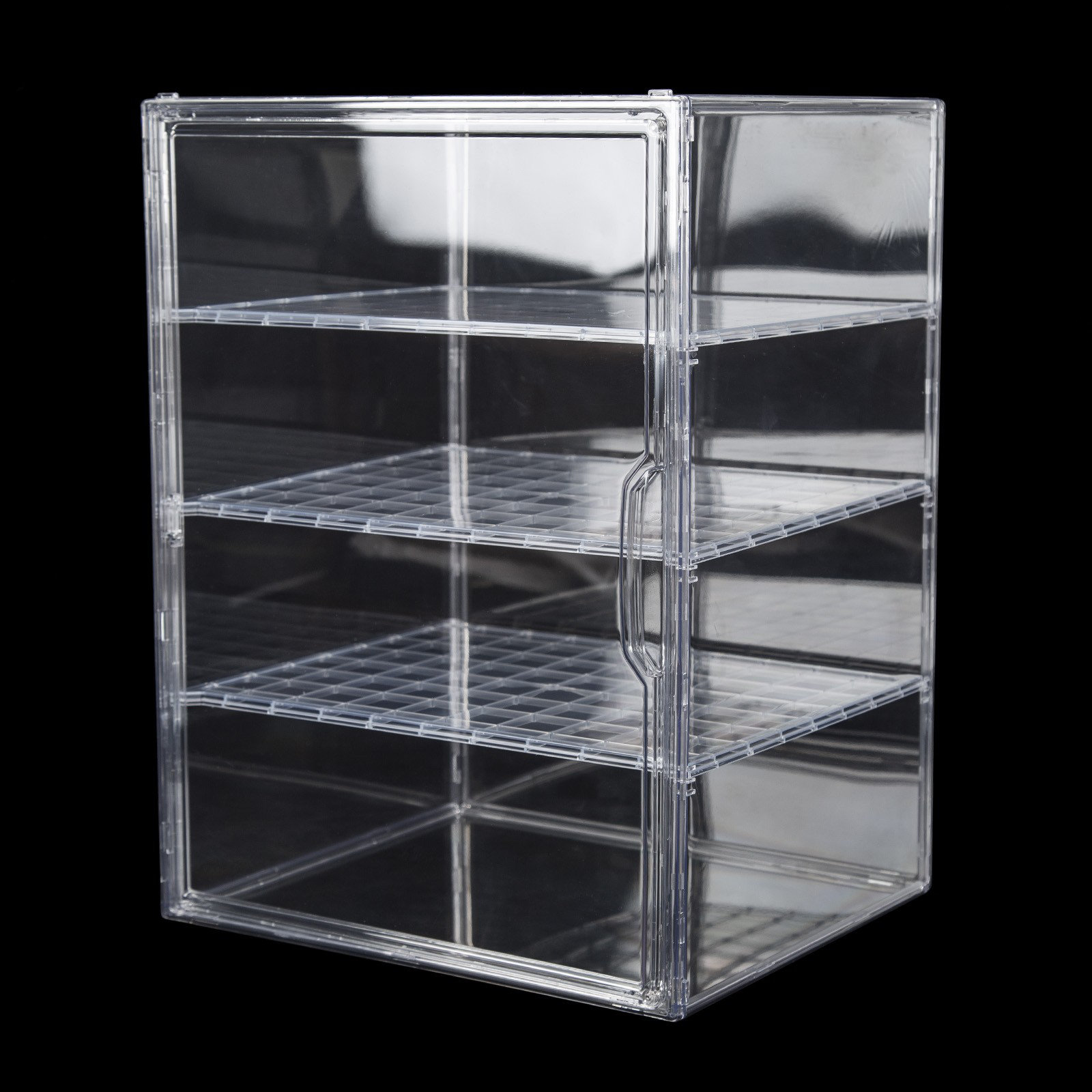 17 Stories 4-Tier Clear Display Case Blind Box Figure Storage Box ...