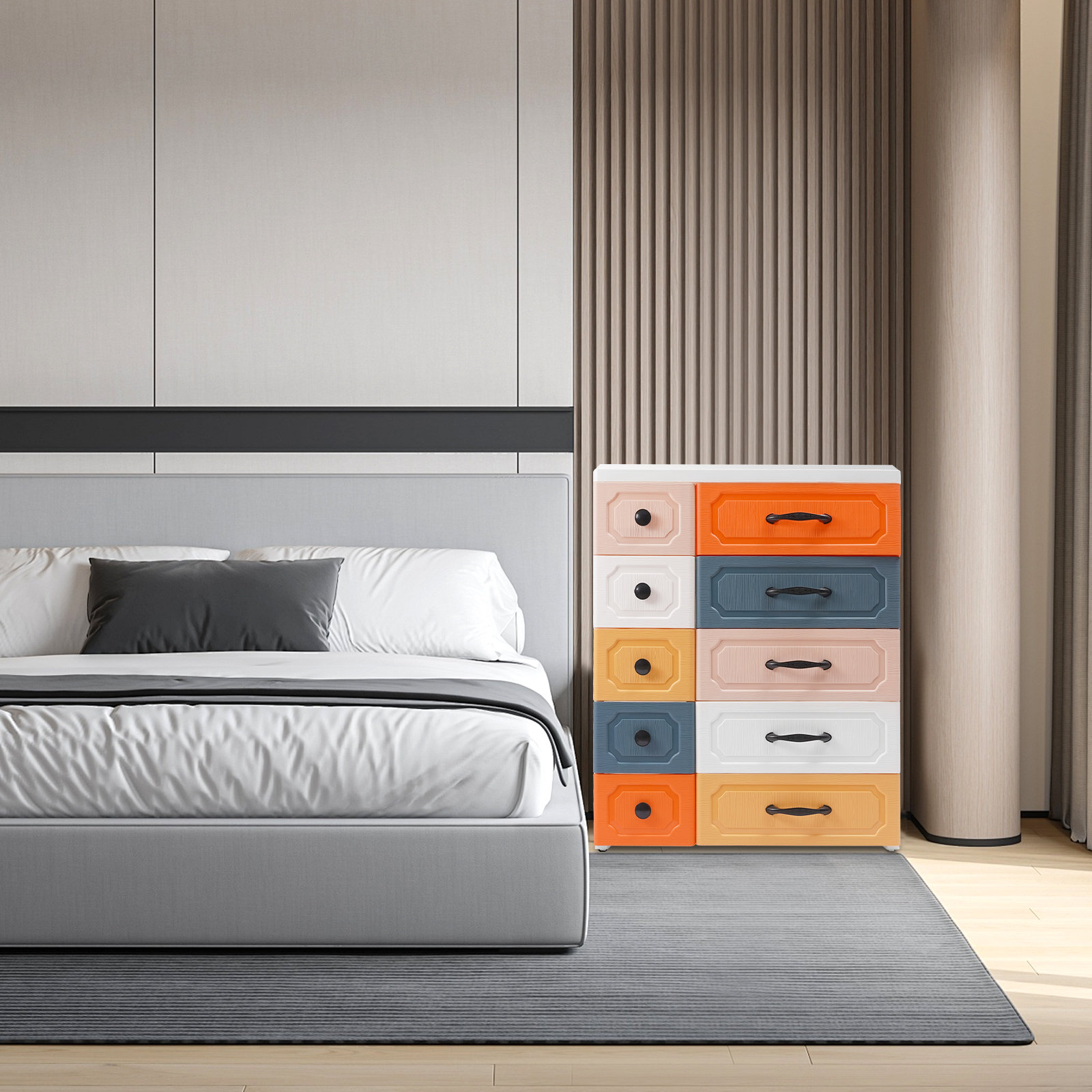 Rebrilliant Hiromichi 5 -Layer Plastic Storage Cabinet | Wayfair