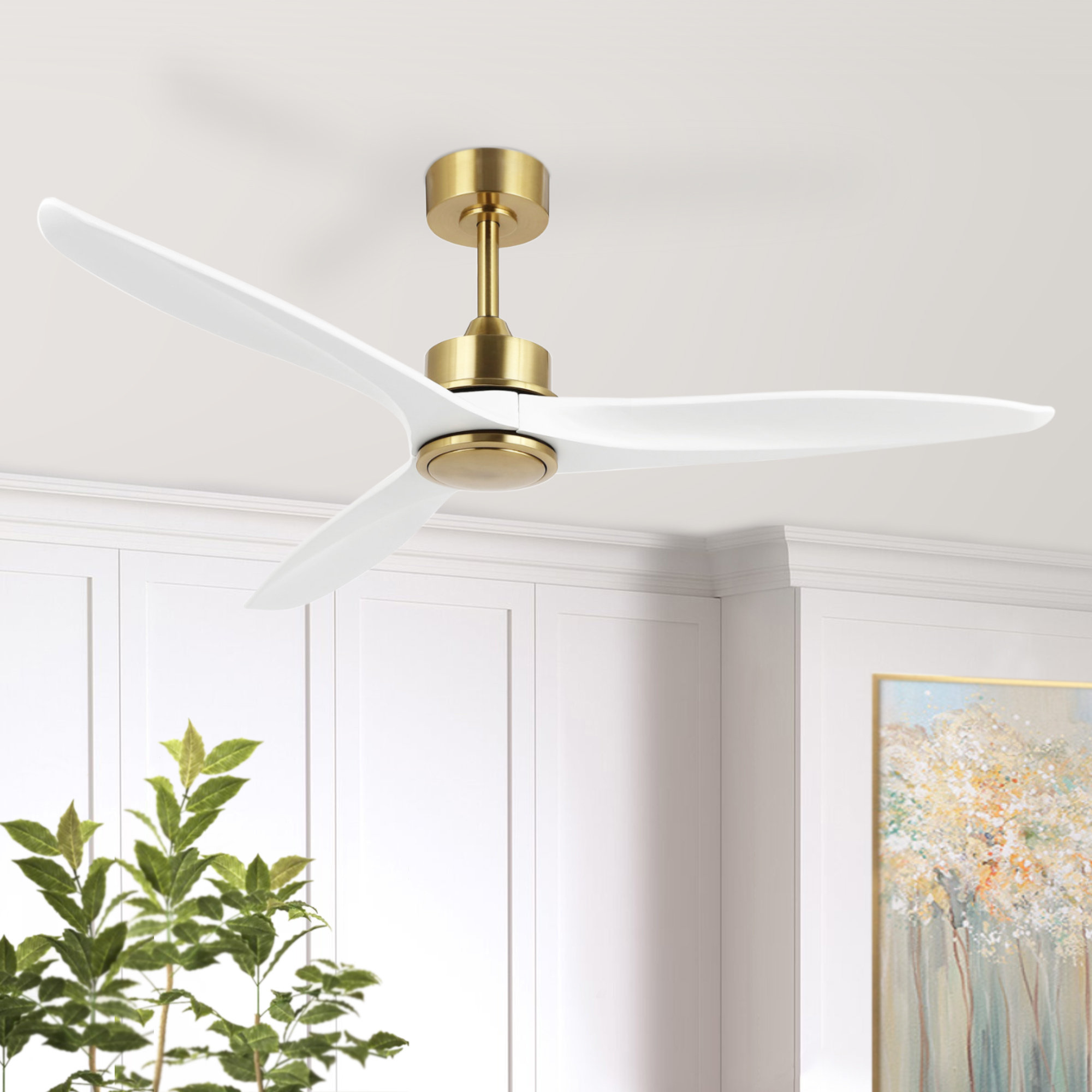 Willa Arlo™ Interiors 60" Wivenhoe Solid Wood 3-Blade Propeller Ceiling ...