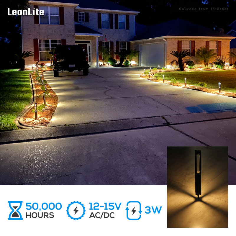 LEDVANS LED Hardwired Metal Pathway Light Modern Garden Landscape ...