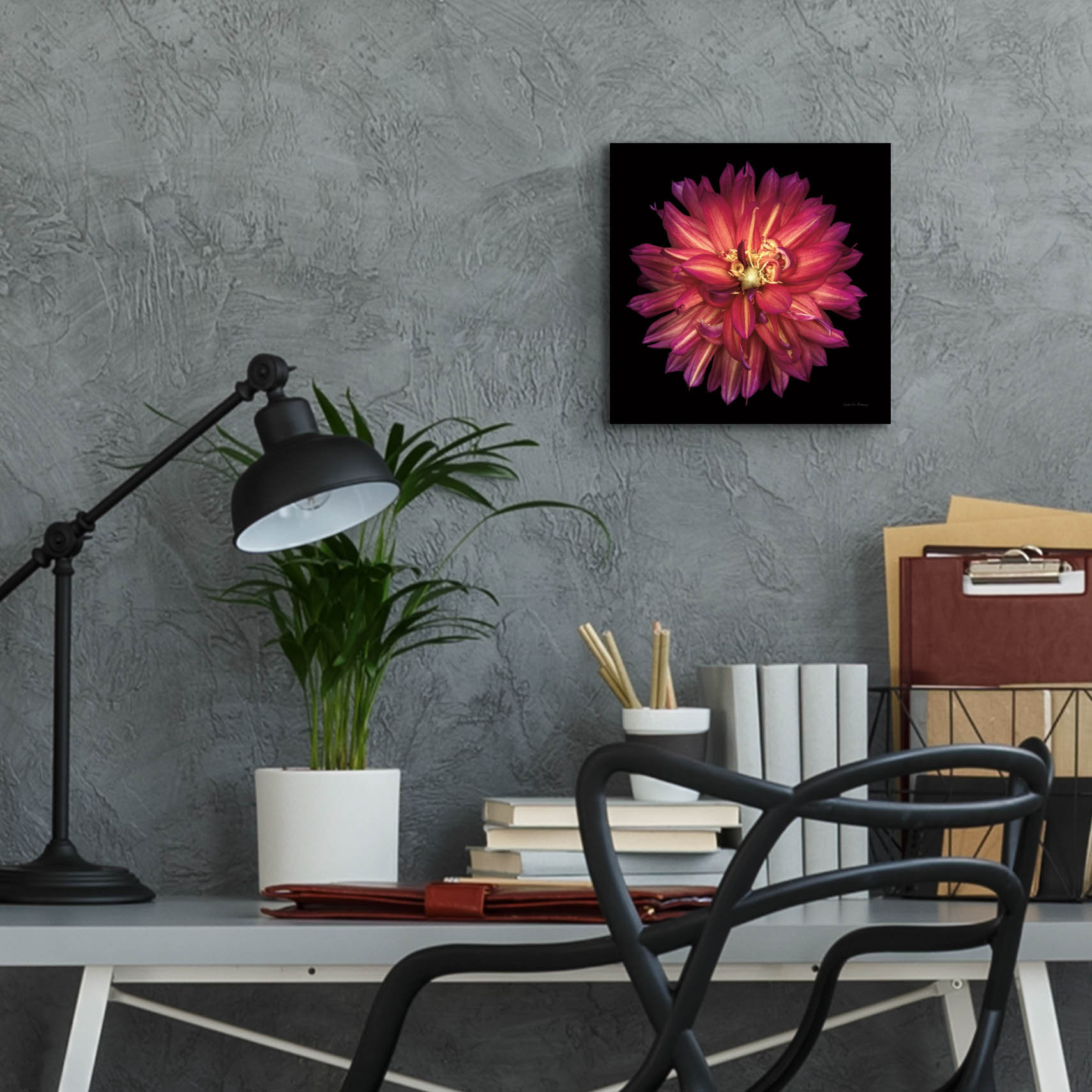 Latitude Run® 'Dahlia 3' by Debra Van Swearingen Acrylic Glass Wall Art ...