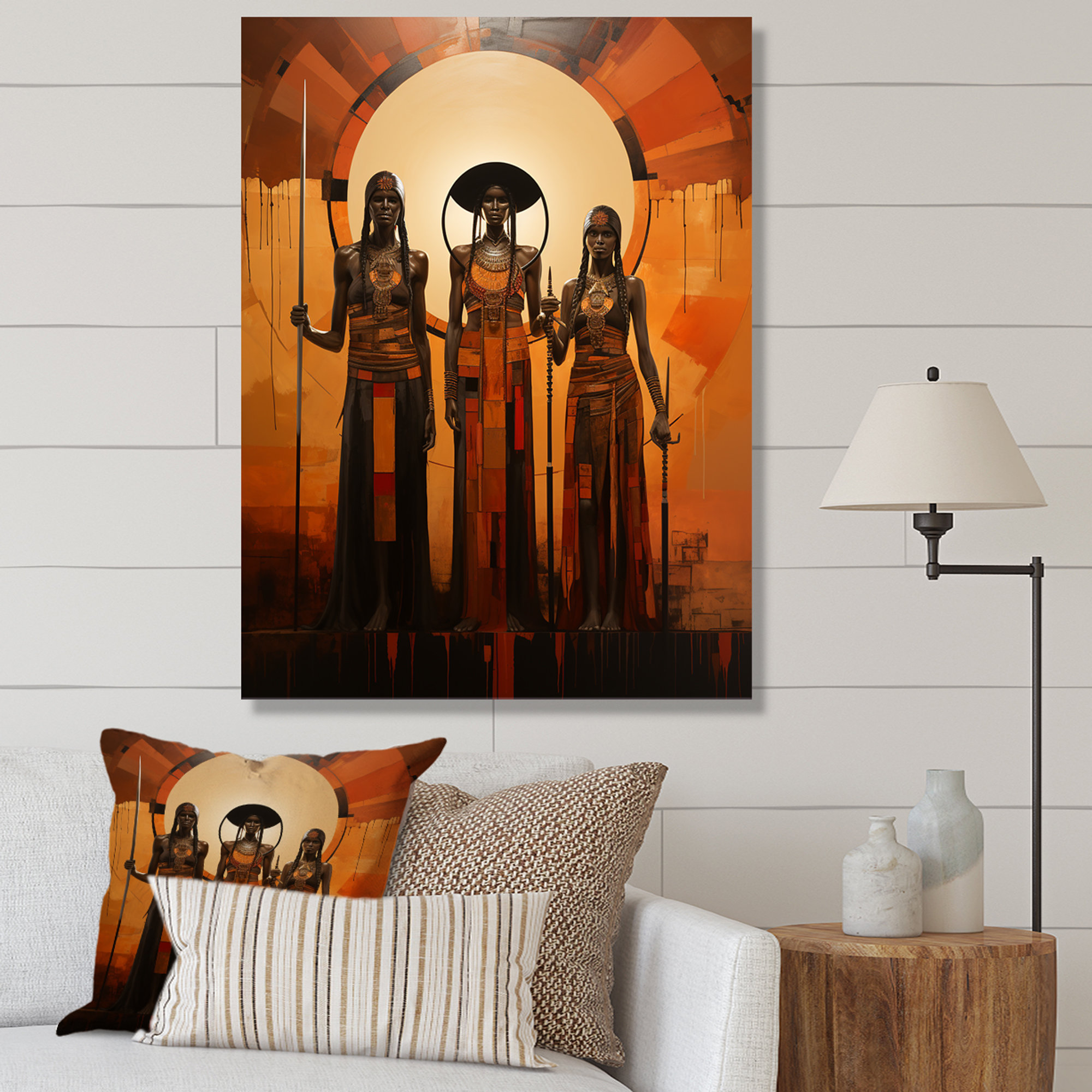 Red Barrel Studio Native American Art Tribal Vision I - Native American ...
