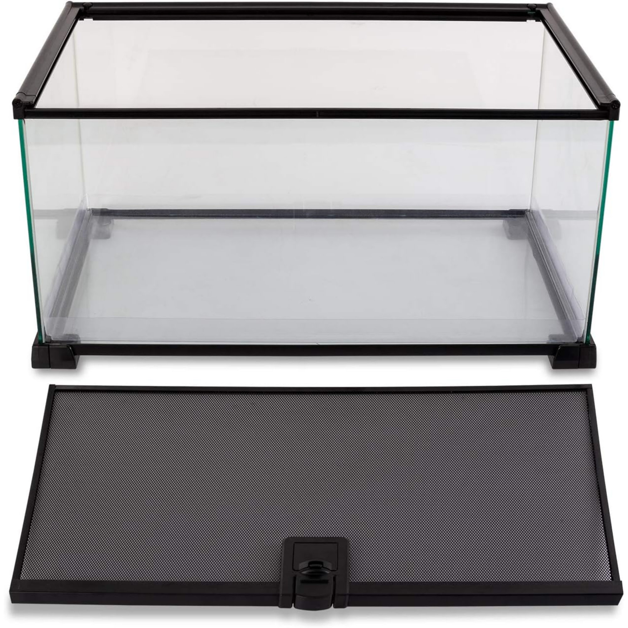 CHAIREZ 10 Gallon Reptile Glass Tank Terrarium: Natural Habitat With ...