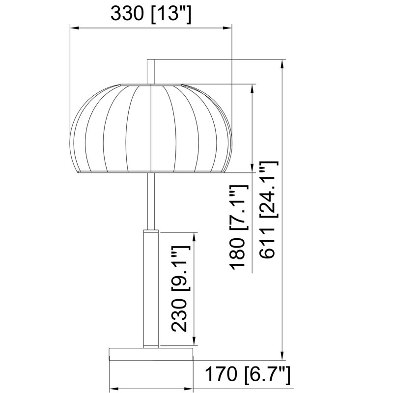 AllModern Sochi Solid Wood Table Lamp & Reviews | Wayfair