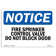 SignMission OSHA Notice - Fire Sprinkler Control Valve Do Not Block ...