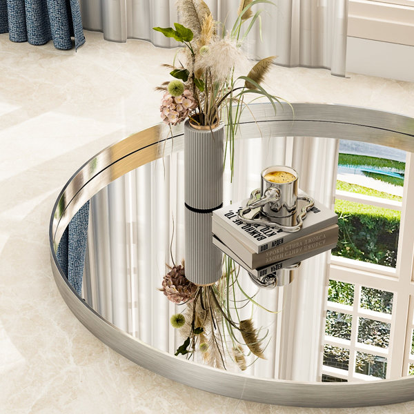 Mercer41 Mordern-Design Round Deep Framed Waterproof Bathroom Mirror ...