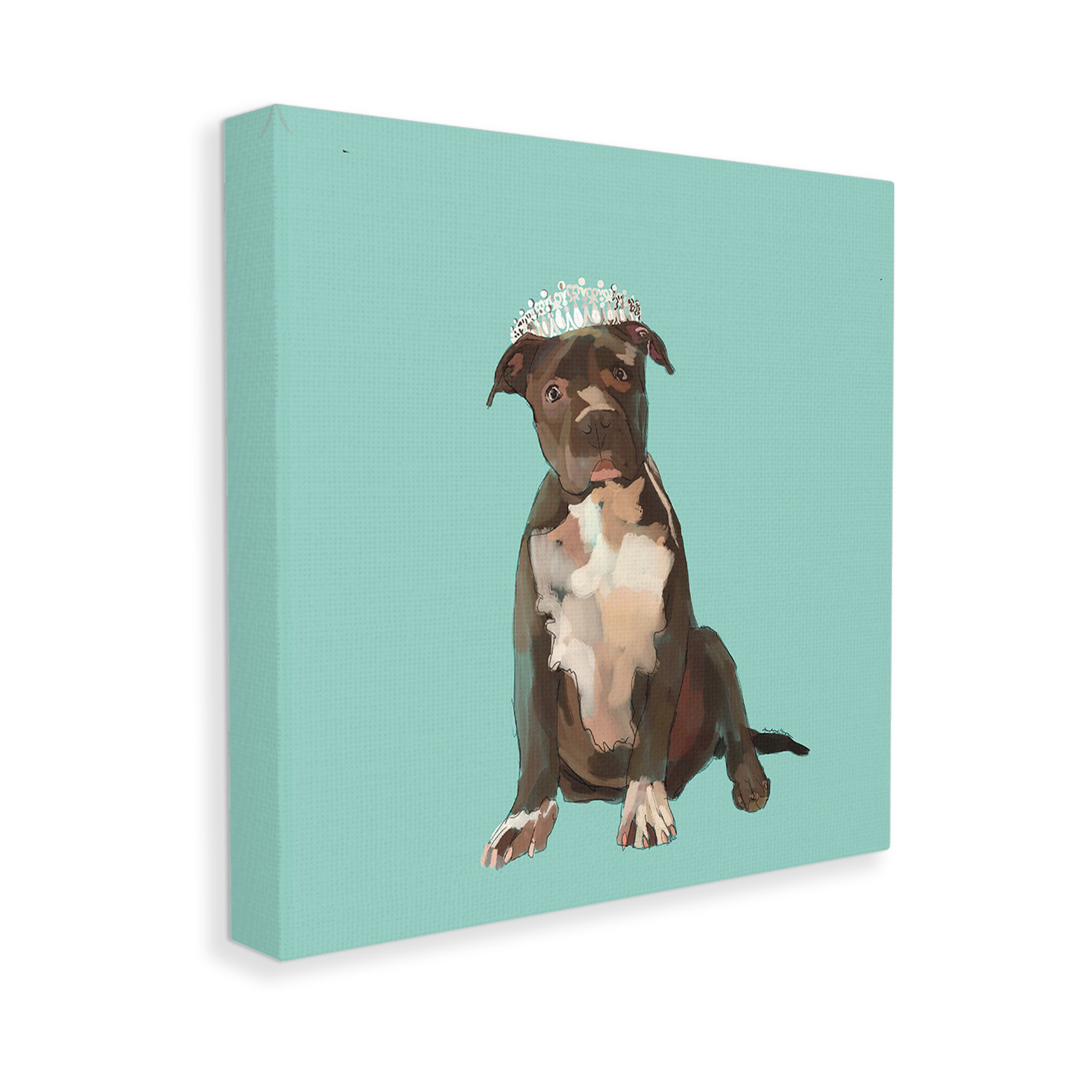 Trinx " Royal Pit Bull In Crown " by Amelia Noyes on | Wayfair