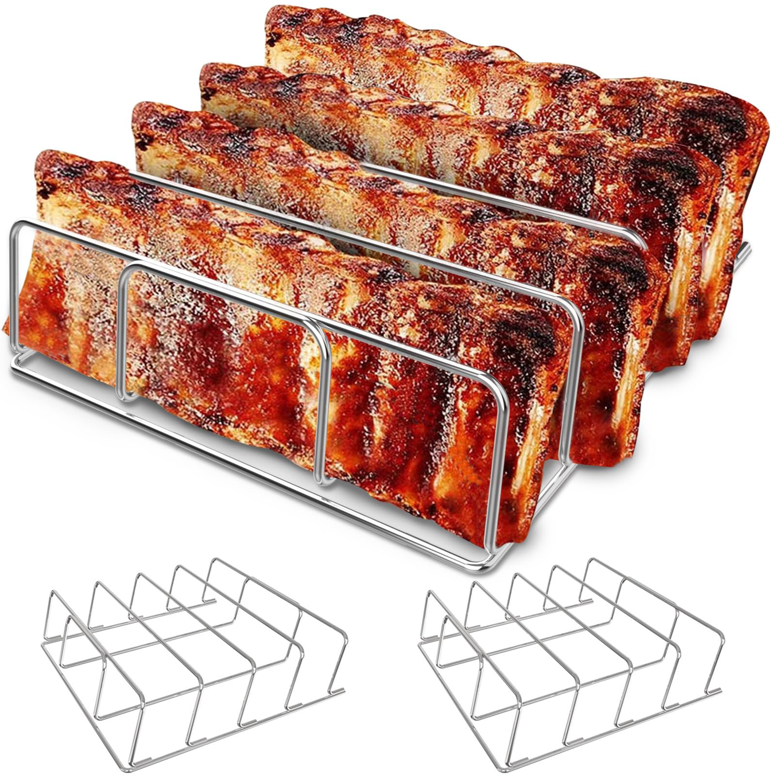 LIFETIME FLOORING LLC 2-Pack Rib Rack - For Outdoor Grill Series ...