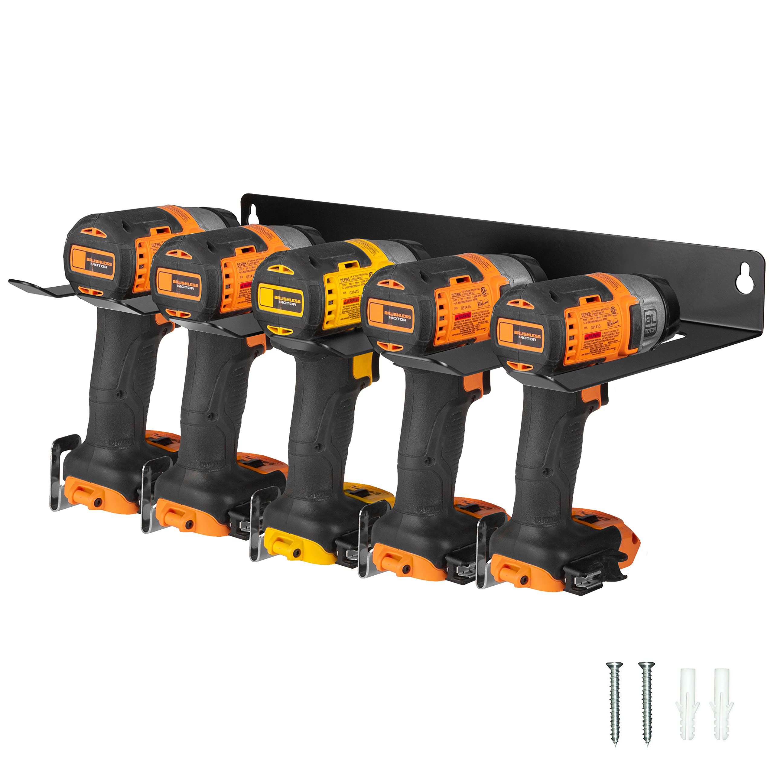 Glorbu Wall Mounted Tool Organizer with 5 Drill Storage Slots - Wayfair ...