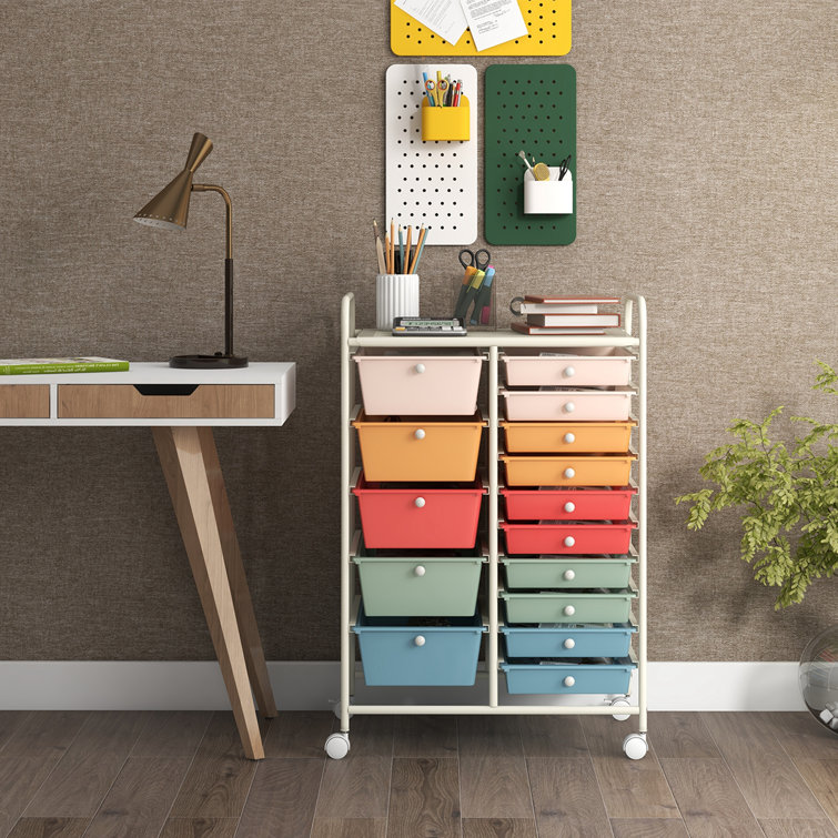 The Twillery Co.® Hoffman 15 Drawer Rolling Storage Chest & Reviews ...