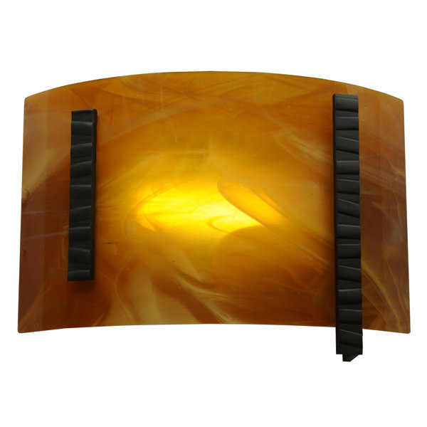 Meyda Lighting Metro Fusion Steel LED Flush Mounted Sconce | Wayfair