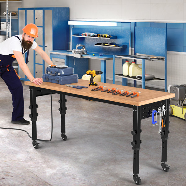WFX Utility™ Adjustable Height Workbench & Reviews | Wayfair