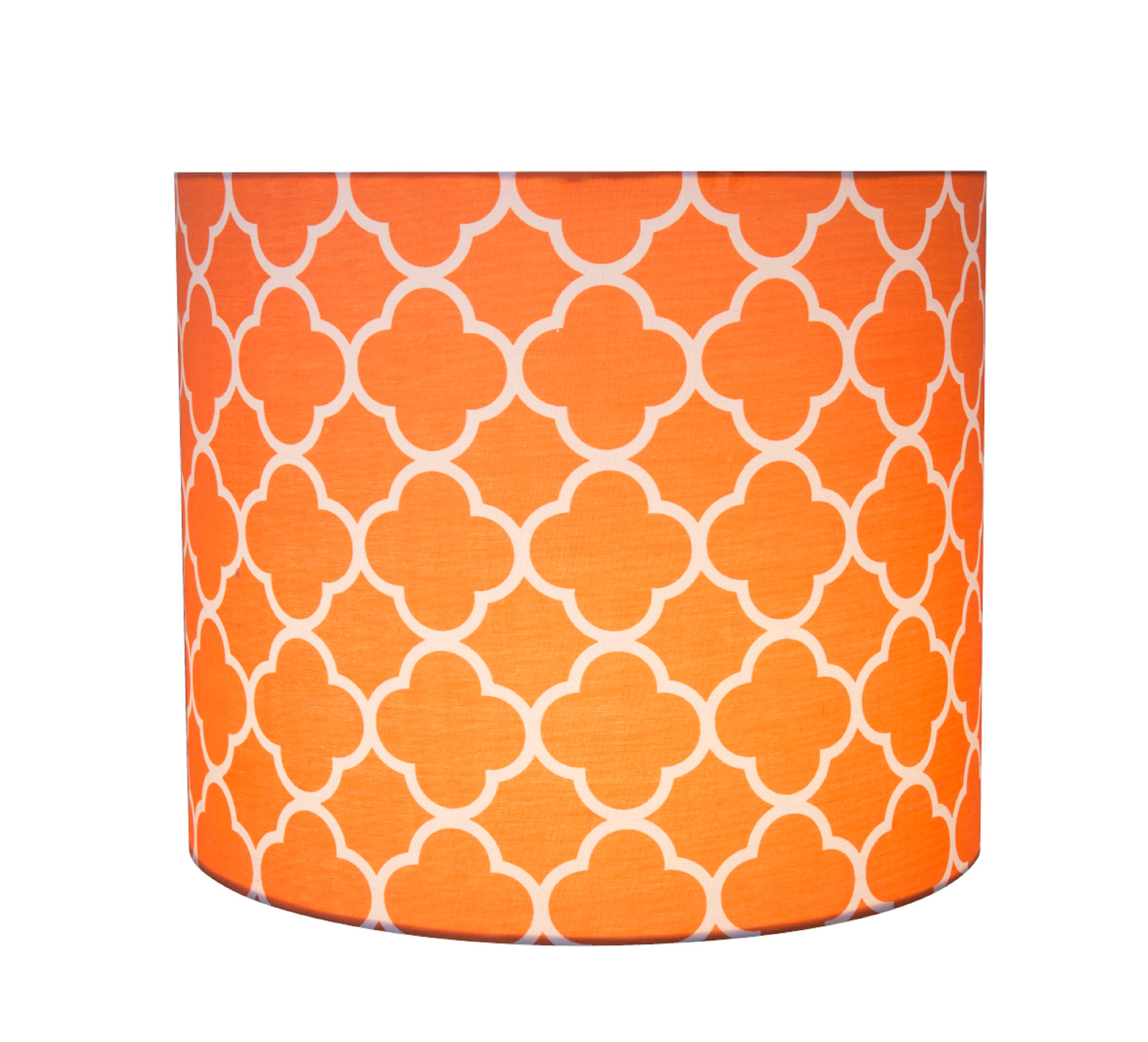 House of Hampton® 10" H Linen Drum Lamp Shade ( Spider ) in Orange ...