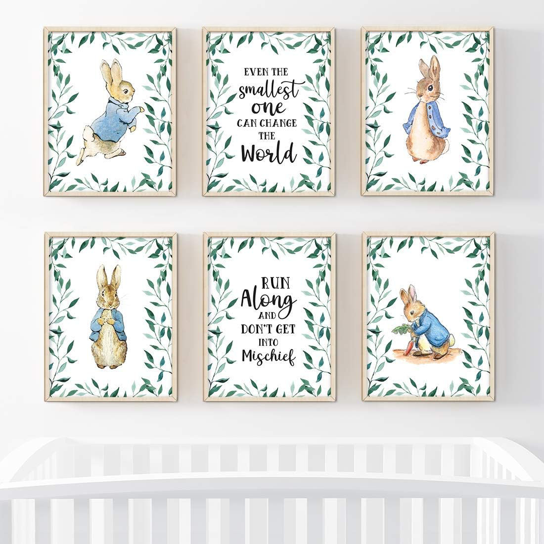 Dakota Fields Peter Rabbit Theme Nursery Kids Bedroom Unframed Hanging ...