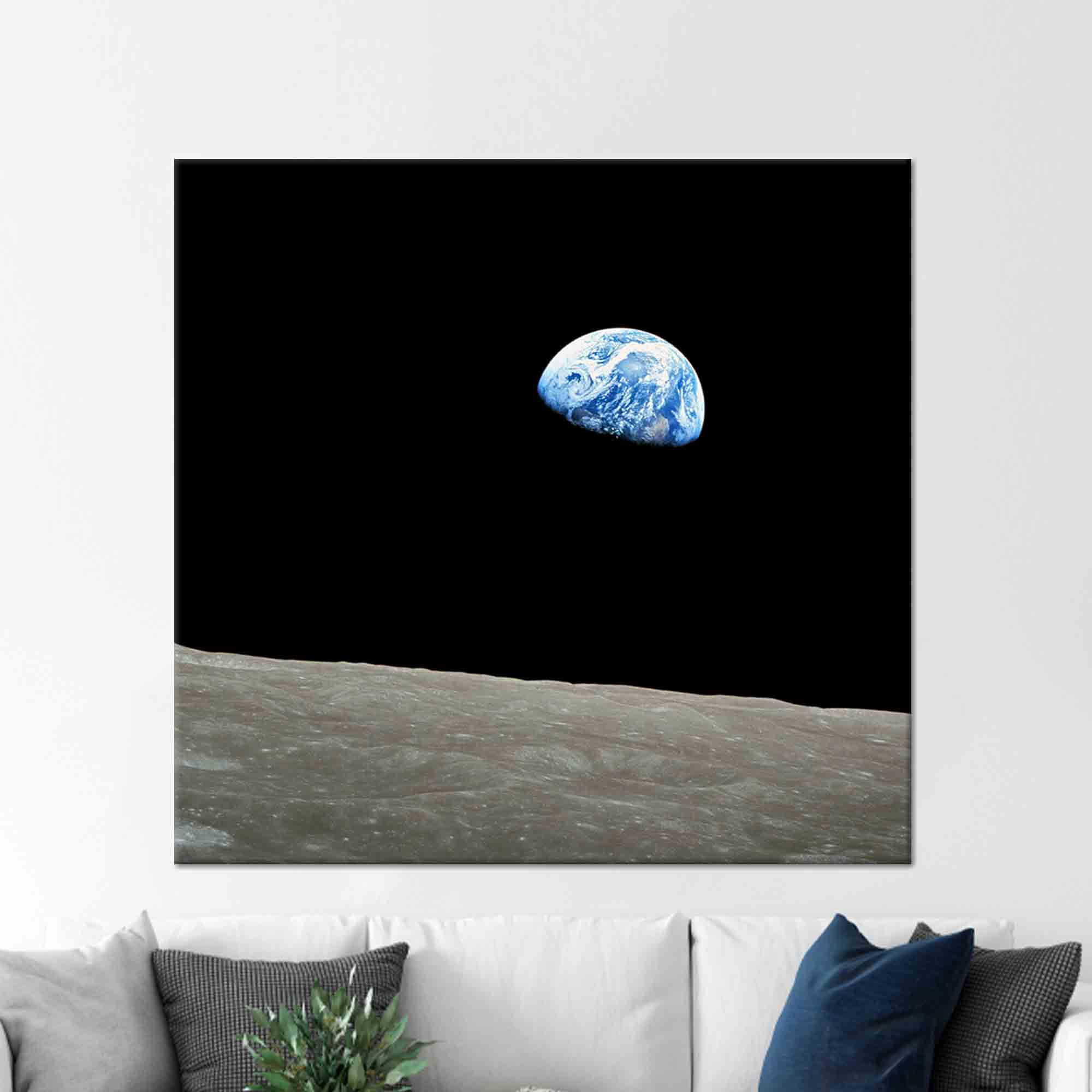 kayra export Stunning Earthrise Canvas Poster Perfect for Christmas ...