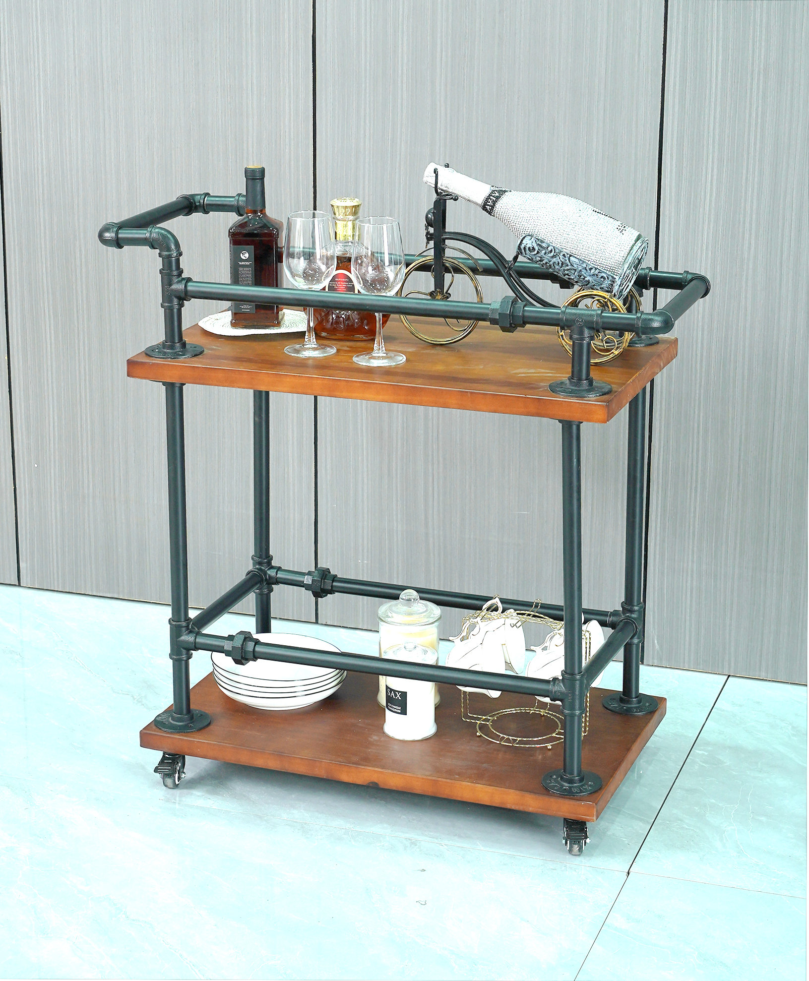 Williston Forge Bar Carts/Serving Carts/Kitchen Carts/Wine Rack Carts ...