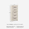 Union Rustic Drystan Narrow 5 Drawer Chest & Reviews | Wayfair