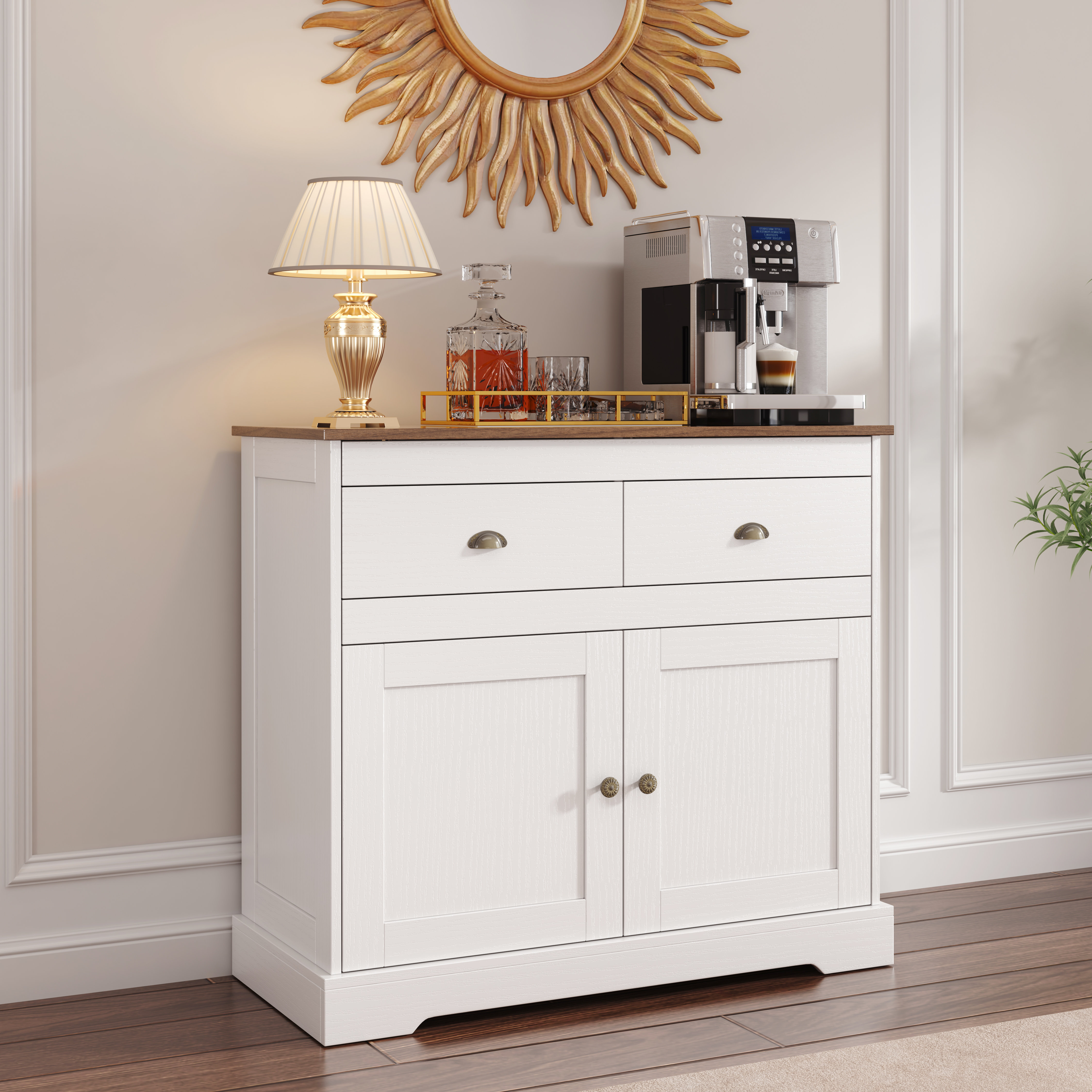 Red Barrel Studio® 37" Wide 2 Drawer Sideboard "& Reviews" | Wayfair