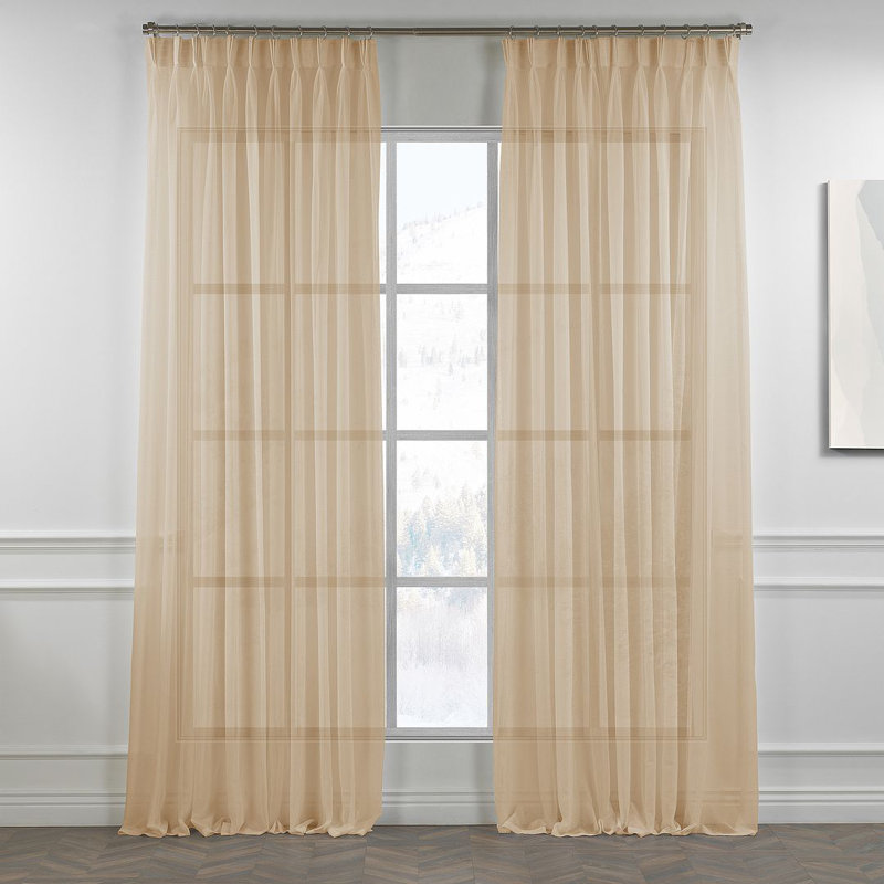 Lilijan Home & Curtain Triple Pinch Pleated Extra Long and Extra Wide ...