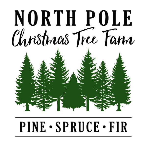 The Holiday Aisle® North Pole Christmas Tree Farm On Canvas Print | Wayfair