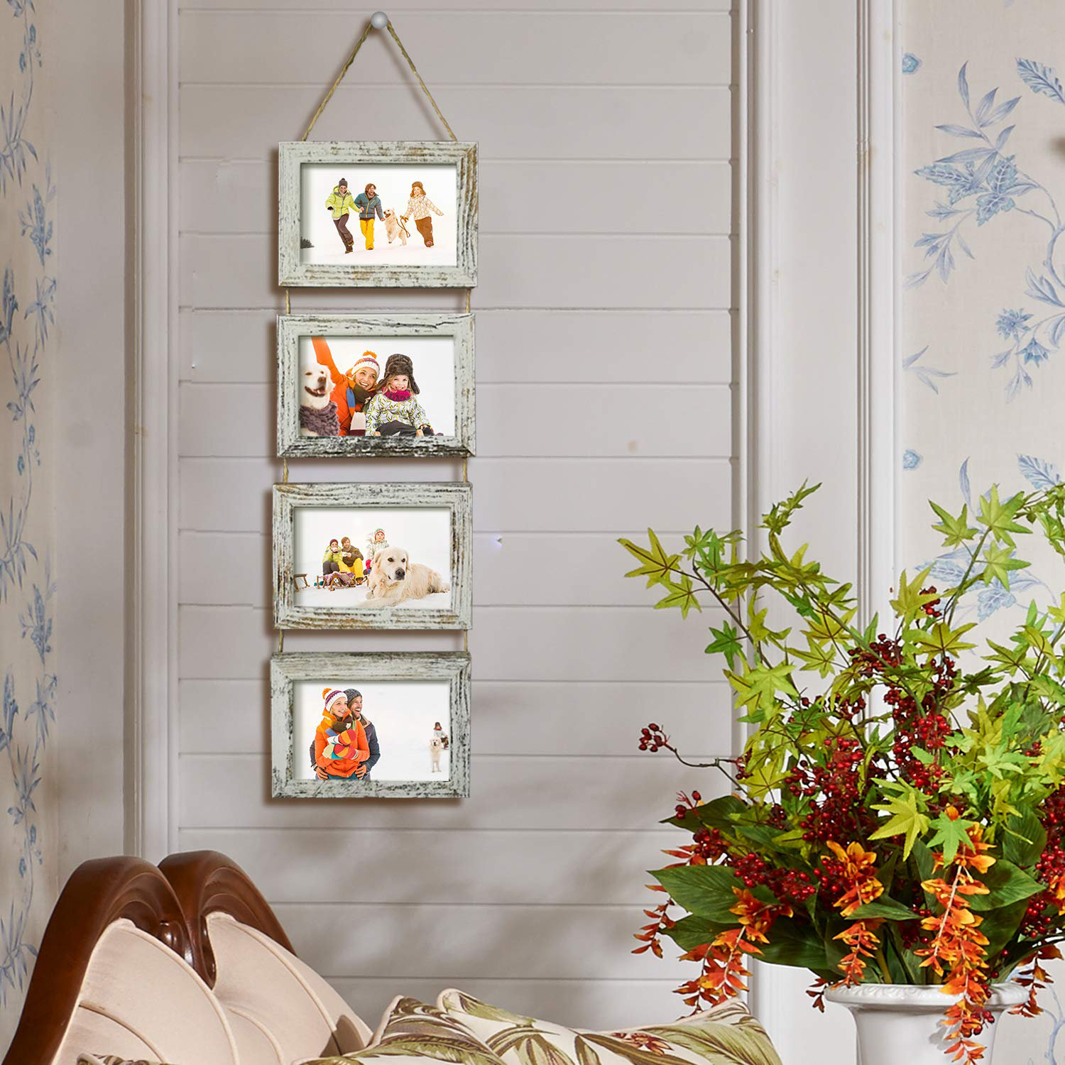 Beachcrest Home™ Wall Hanging Picture Frames Collage With 4 Opening ...
