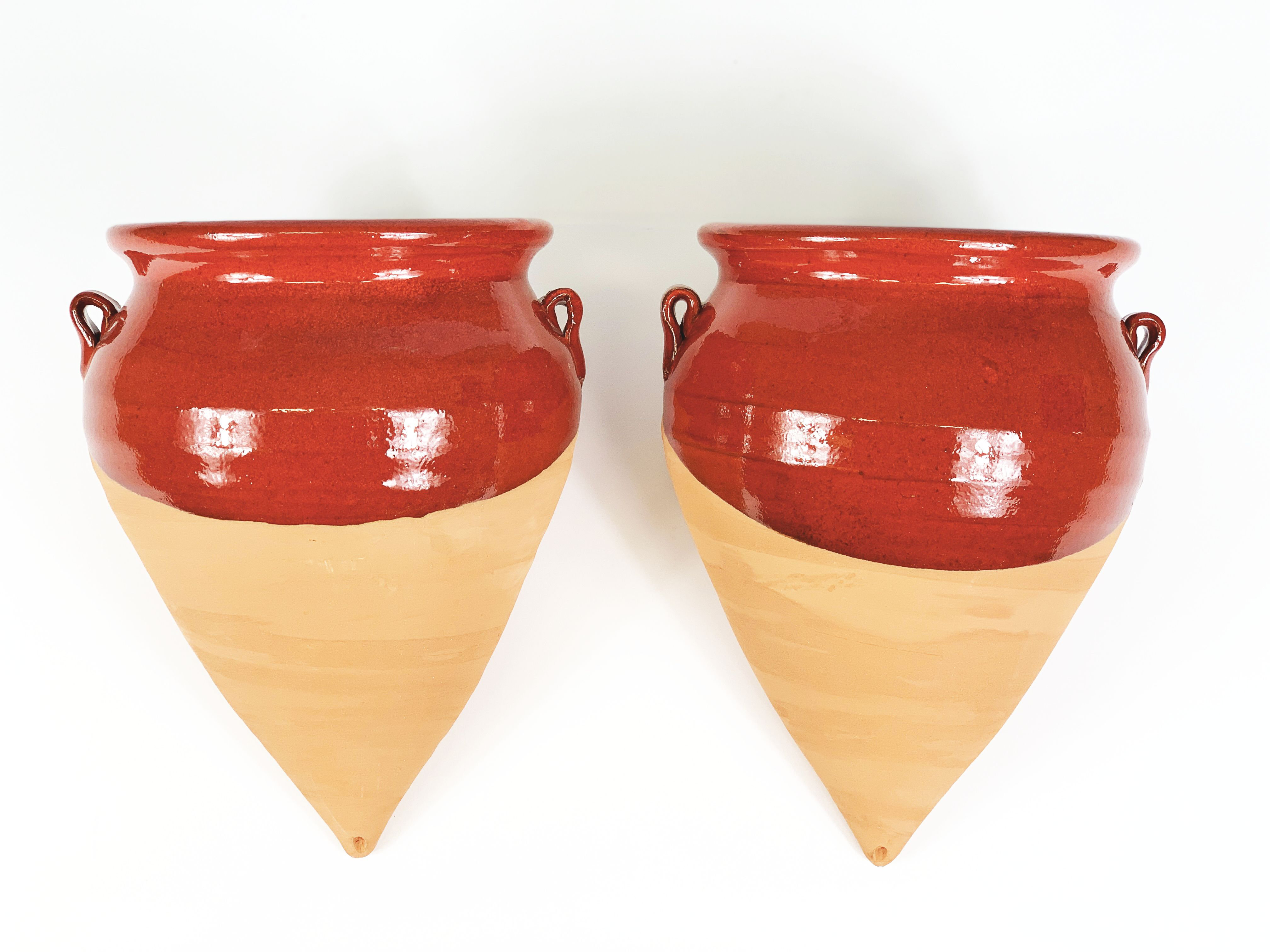 ClassicLiving Selena Glaze - Teardrop Hanging Pot Half Dipped 22cm Set ...