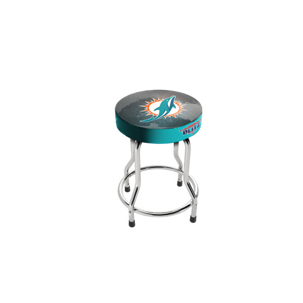 Arcade 1Up Miami Dolphins Adjustable NFL Blitz Team Pub Stool ...