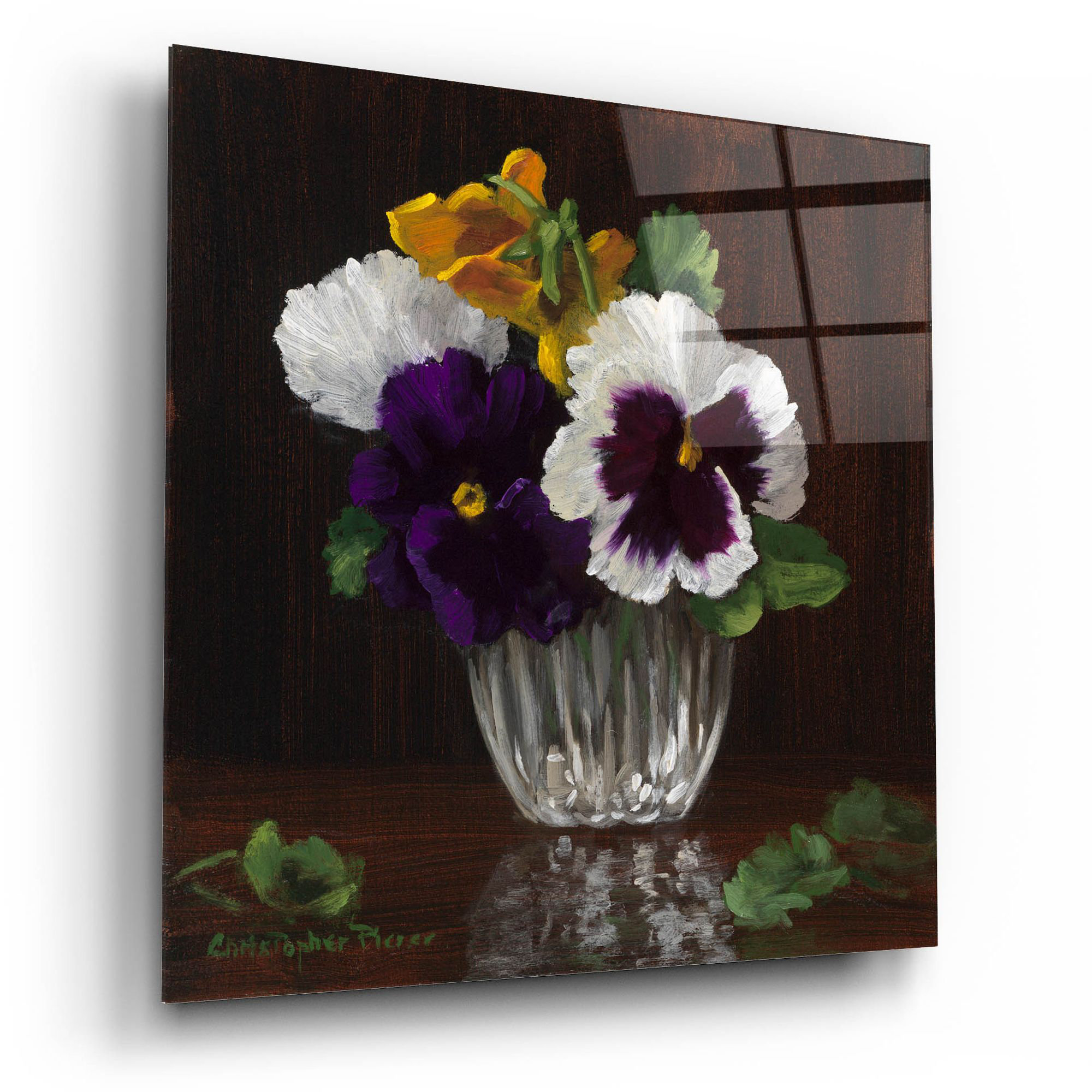 Winston Porter Four Pansies On Plastic / Acrylic by Christopher Pierce ...