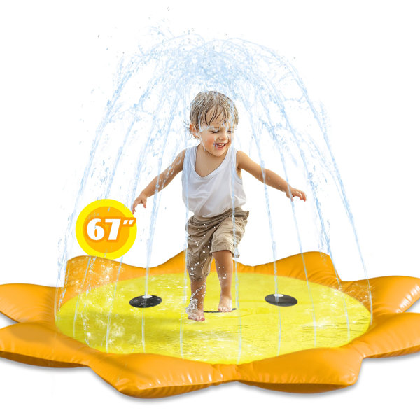 ENOLIL Inflatable Water Sprinkler Play Mat, Kids Summer Spray Toys Set ...
