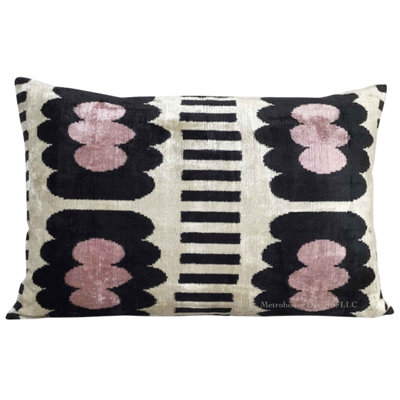 Metrohouse Designs Rectangular Velvet Lumbar Pillow Cover & Insert ...