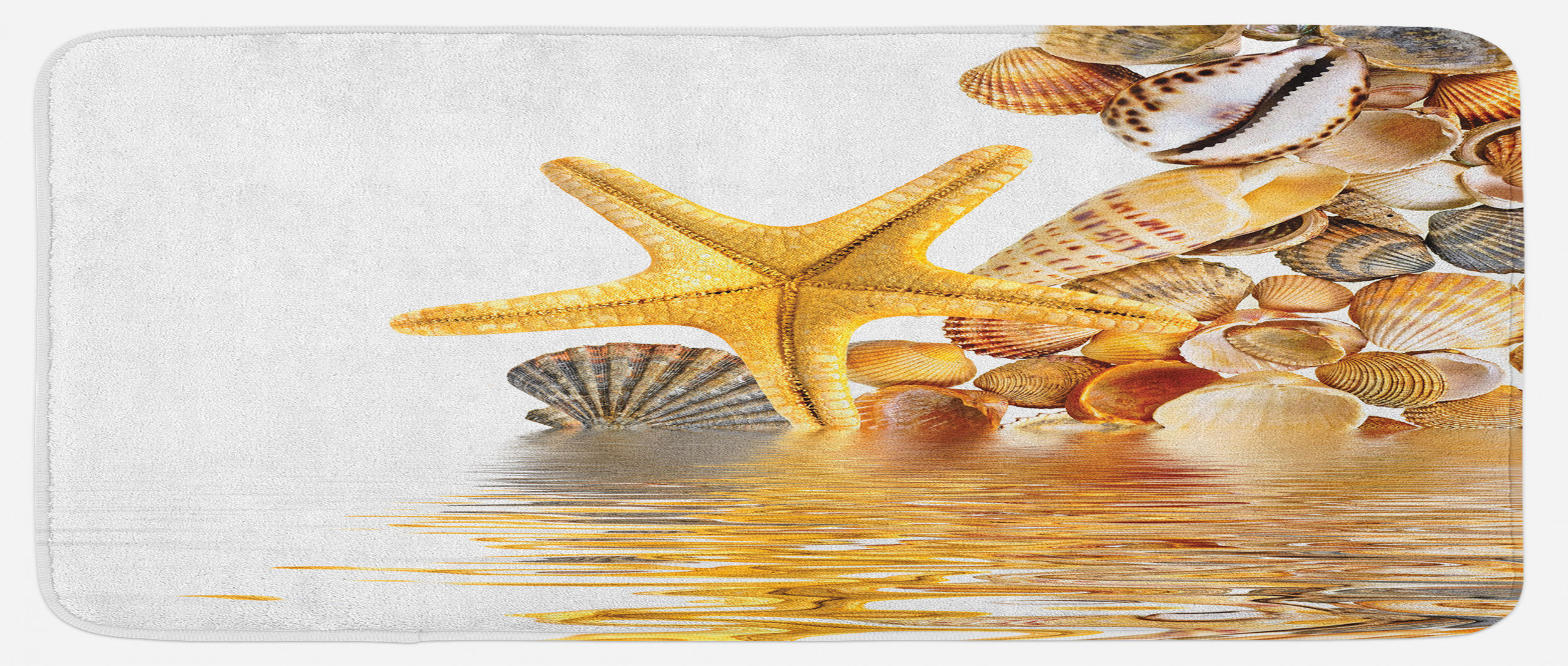 East Urban Home Seashells Kitchen Mat | Wayfair