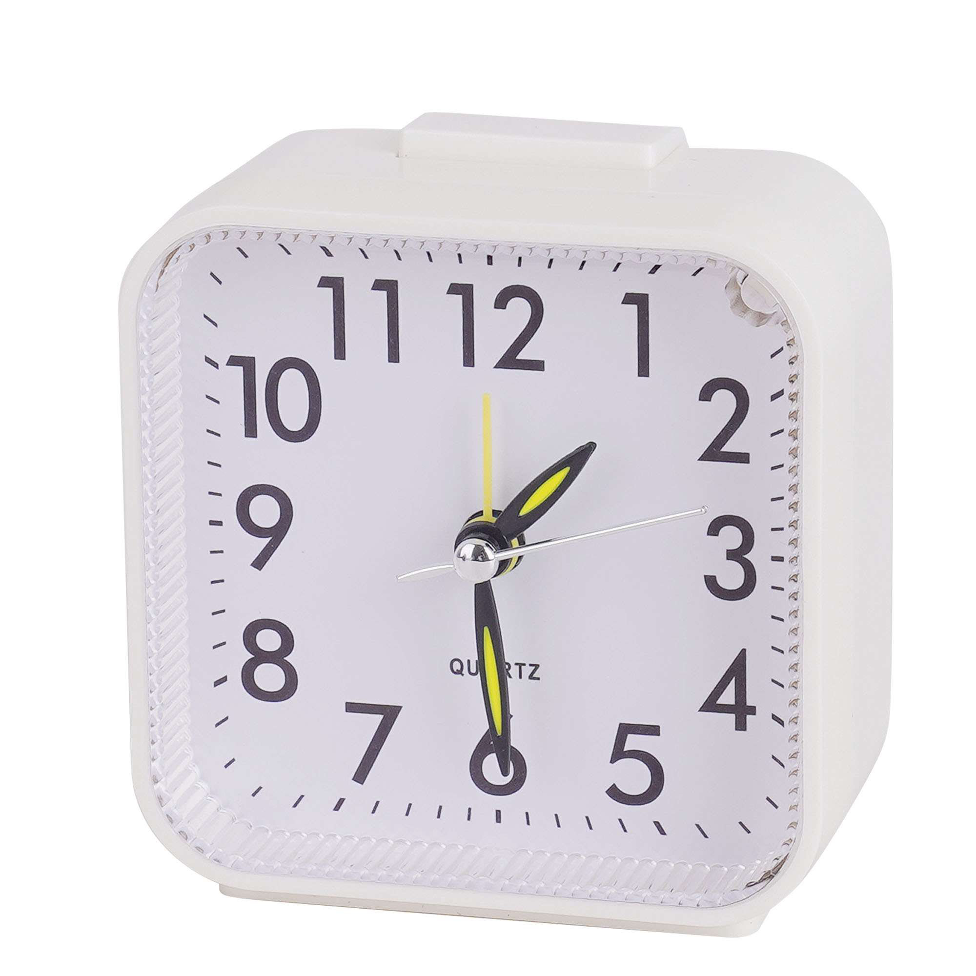 Ebern Designs Small Battery Operated Analog Travel Alarm Clock Silent ...