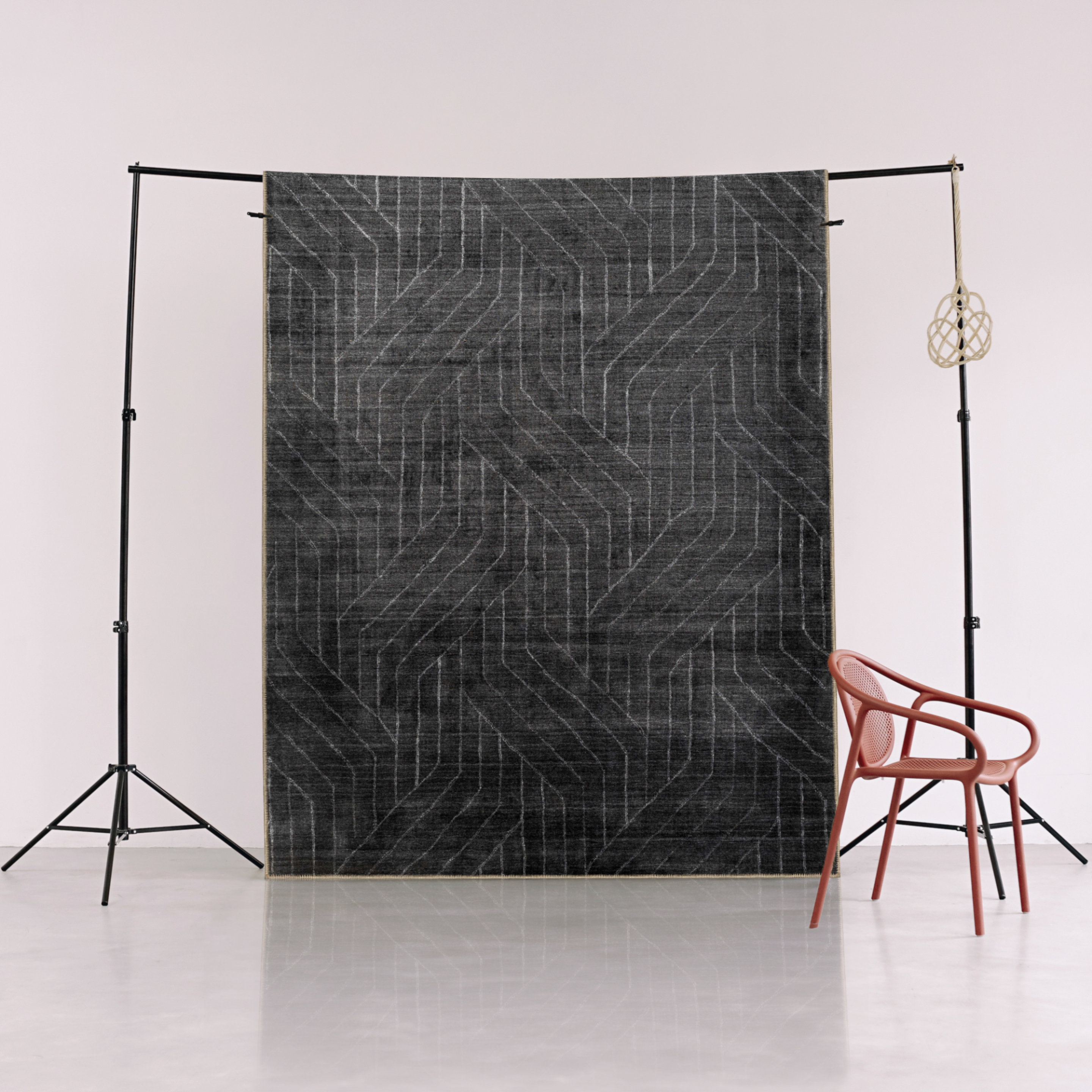 Bungalow Rose Black Themed Geometric Patterned Creative Modern ...