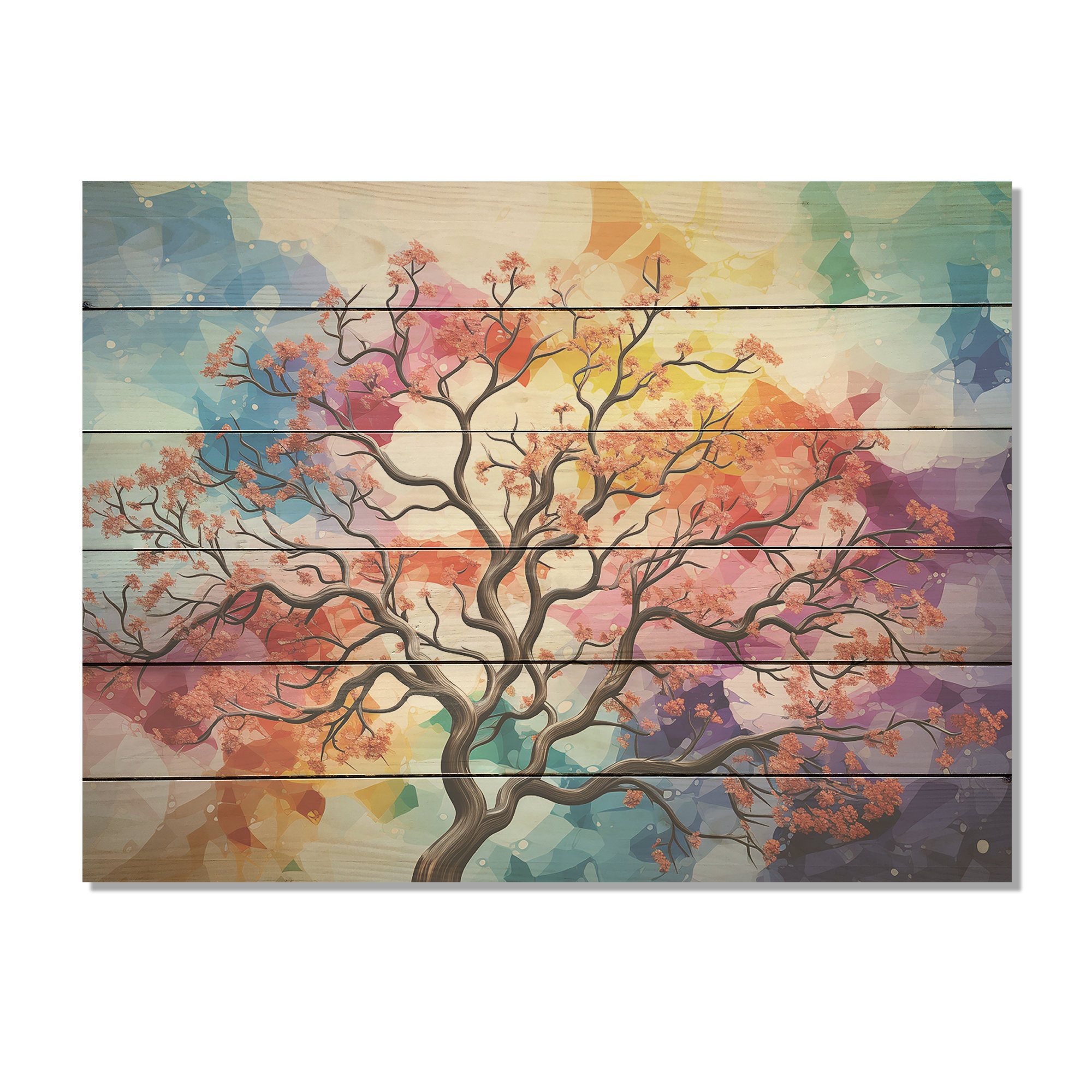 Lark Manor Colourful Interpretation Of An Oak Tree Magic I - Tree Oak ...
