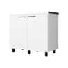 TUOXIN White 2 Utility Sink And Cabinet With Strong Materials ...