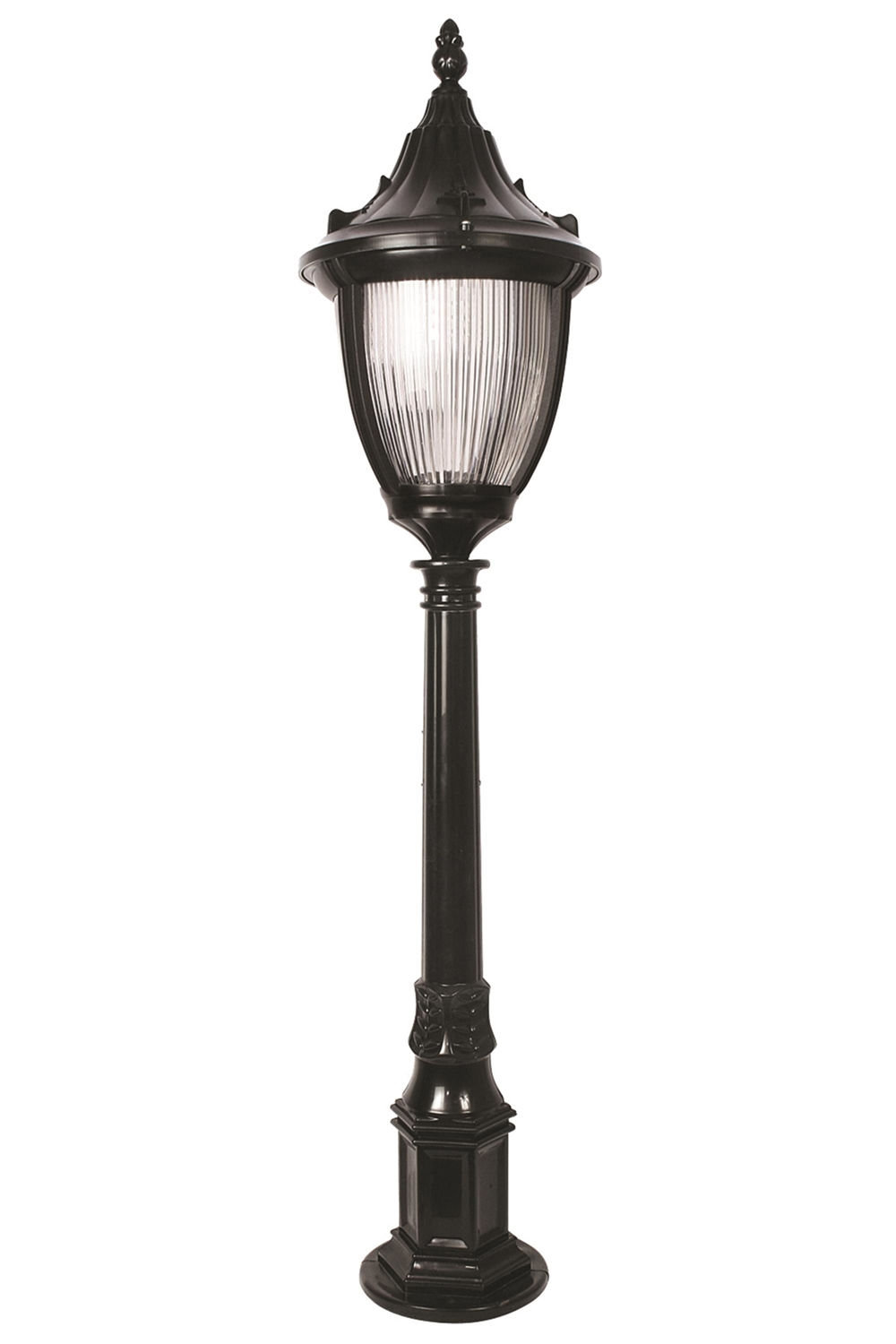 East Urban Home Black 1 -Light 41'' H Hardwired Lamp Post (Full) | Wayfair