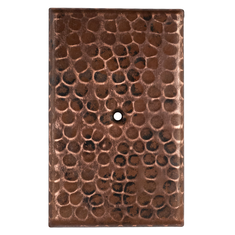 Premier Copper Products Blank Hammered Copper Switch Plate Cover ...