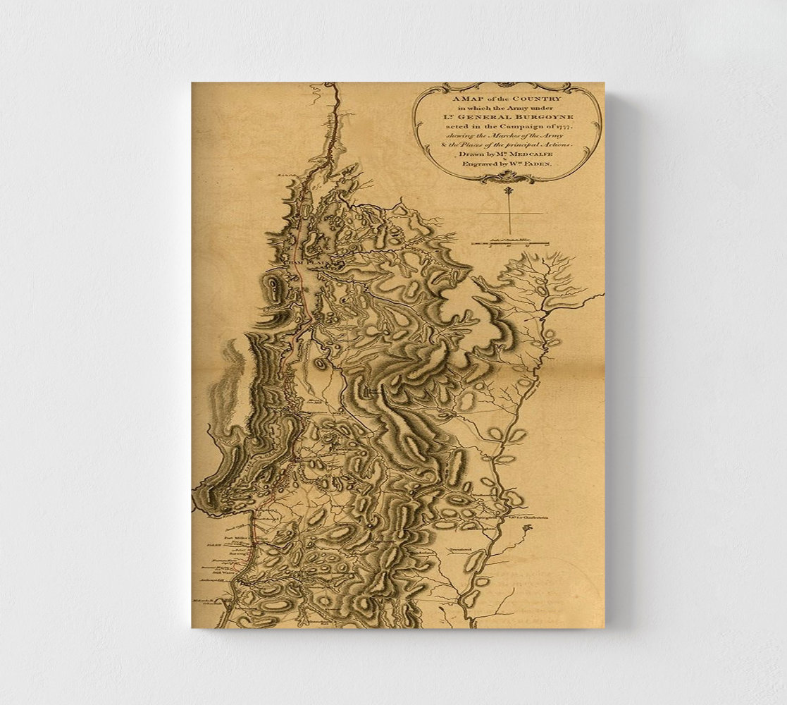 WeFrameArt Expedition Of General Burgoyne 1778, General Burgoyne Print ...