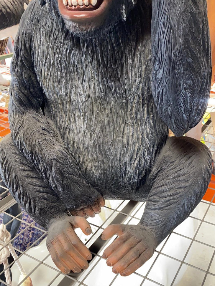 Bungalow Rose Monkey Max Chimpanzee Life Size Statue | Wayfair