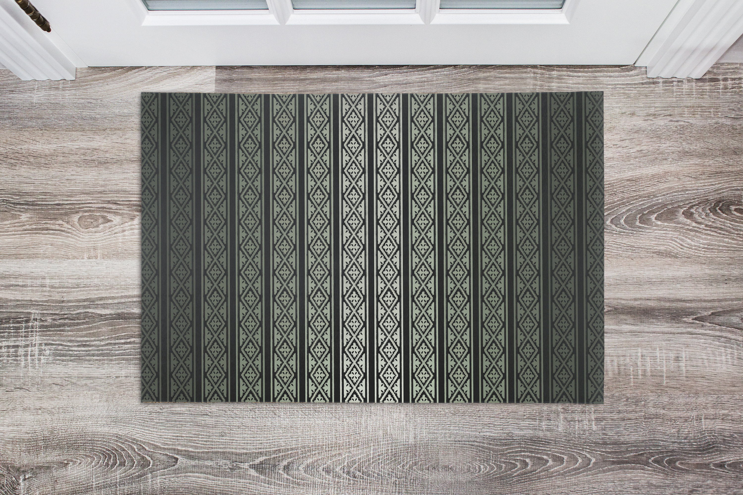 Union Rustic OMBRE´ BOARDERS GREEN Indoor Floor Mat By Union Rustic ...