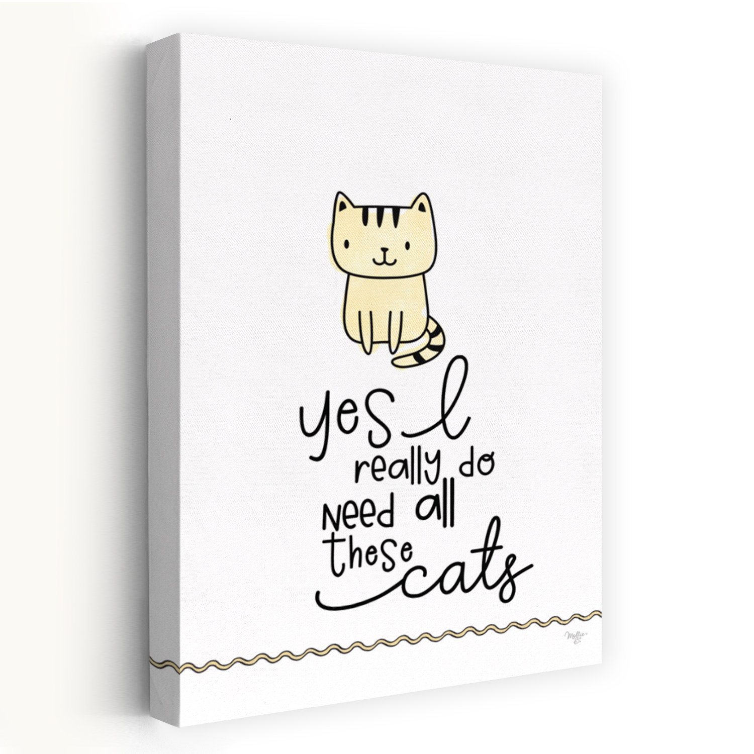 Ophelia & Co. All These Cats Contemporary Cat Art | Wayfair