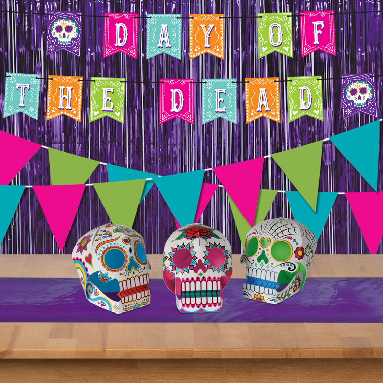 The Beistle Company 3-D DOD Sugar Skull Centerpieces - Wayfair Canada
