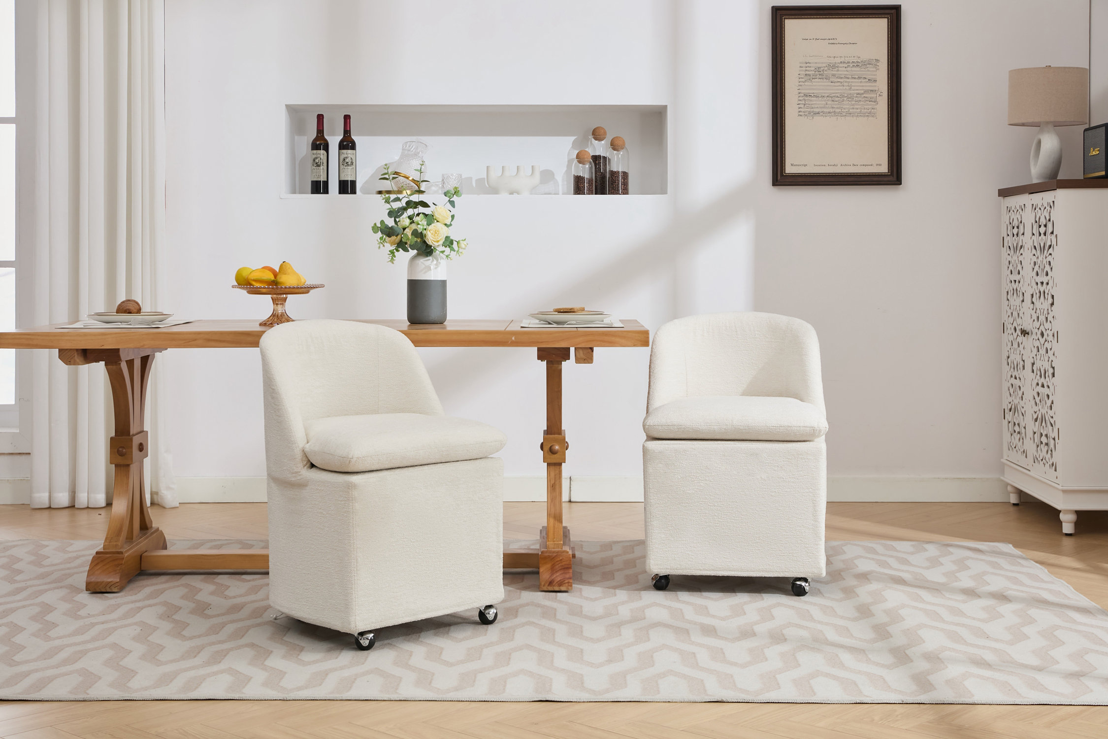 Latitude Run® Chenille Fabric Chair for Living Room, Bedroom, Office ...